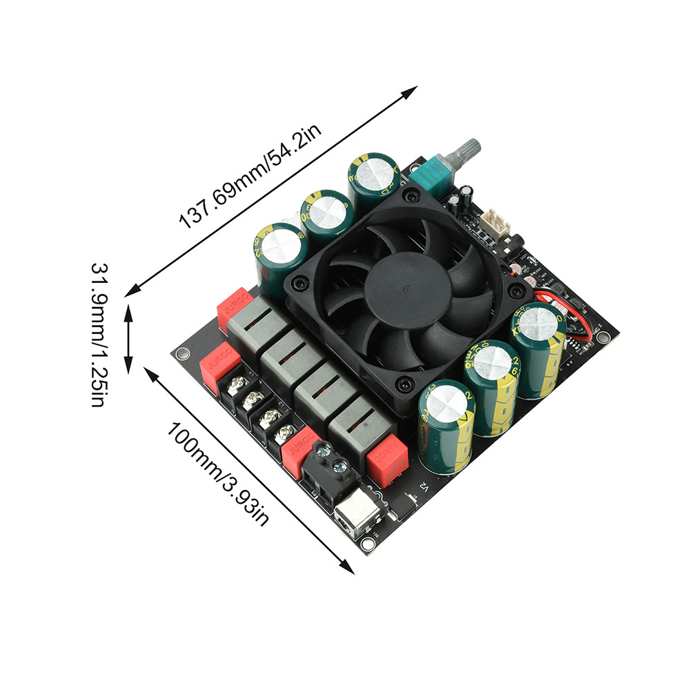 Aideepen TPA3255 600Wx2 Pure Post-Amplifier Board ZK-6002 DC 18-50V ...