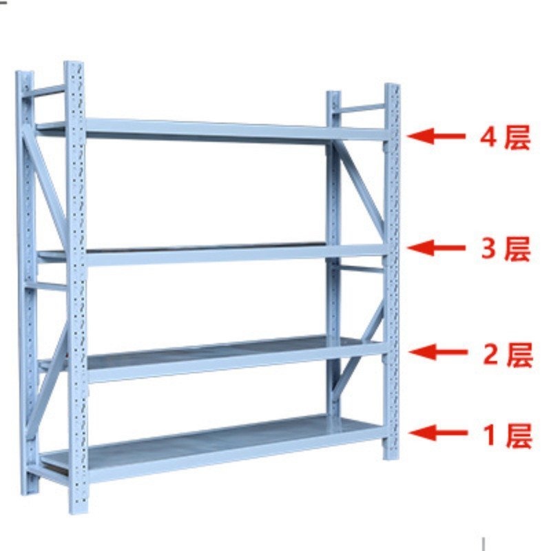 Multi-layer Warehouse Thickened Storage Rack Display Rack Steel Shelf ...