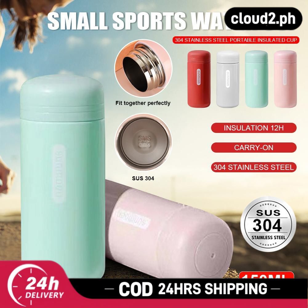 150ml Mini Tumbler 304 Stainless Steel Thermos Portable Small Vacuum ...