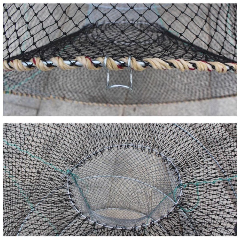 2-Way Fish Trap Large Size 50*90 Centimeters Net Holder Easy To Fold ...