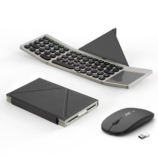 Mini Wireless Keyboard with Magnetic Case/Stand & Battery Display Mouse ...