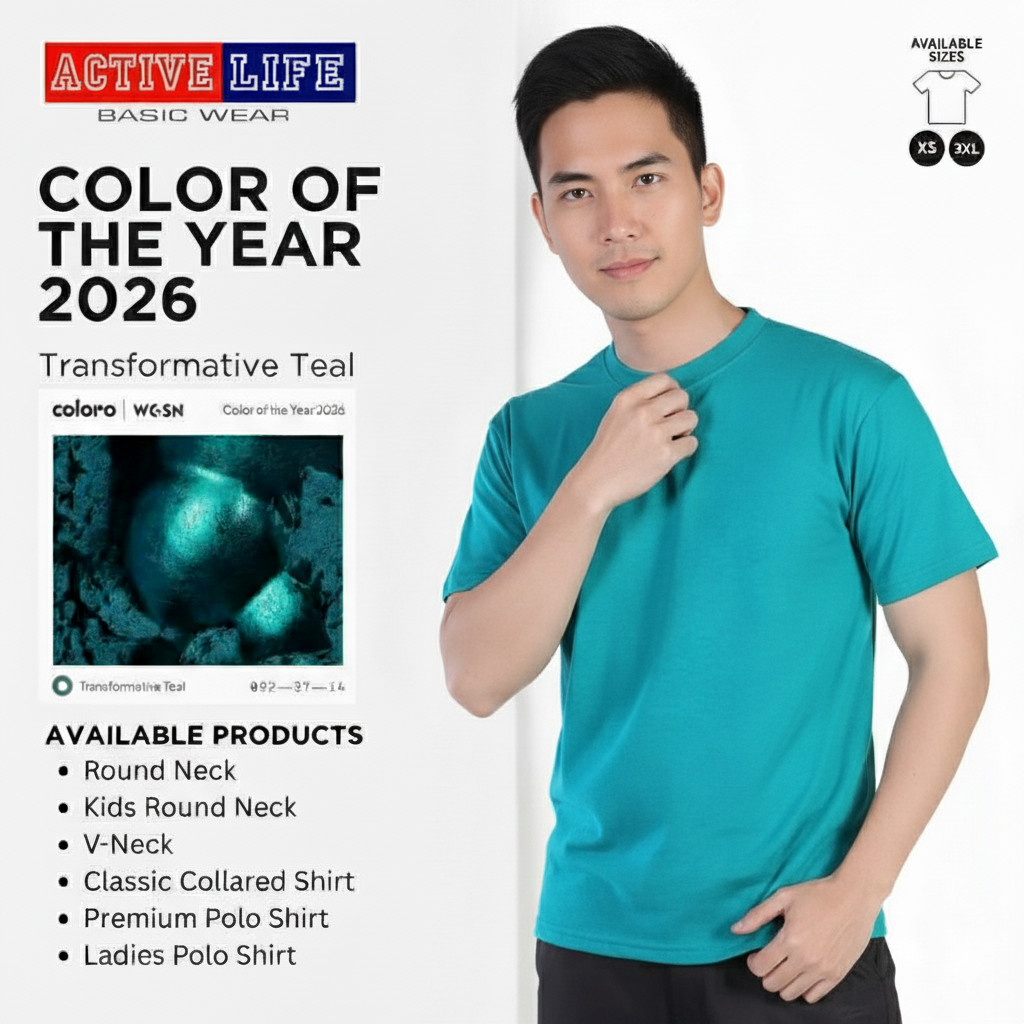 2026 Color of the Year Transformative TEAL COLOR Unisex High QualityT ...