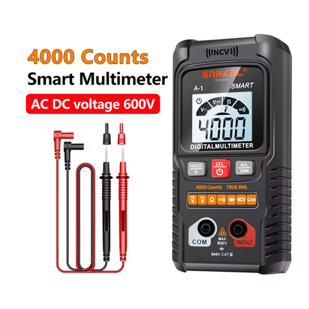 Automatic Digital Multimeter 4000 Counts AC/DC Voltmeter Multimeter ...