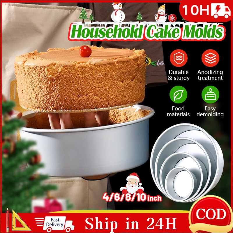 Round Cake Molder 4/6/8/10 inch Bento Cake Baking Pan Removable Bottom ...