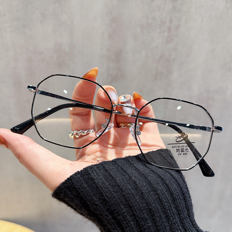 Polygon Frame Anti-Blue Light Eyeglasses for Women and Men | Shopee ...