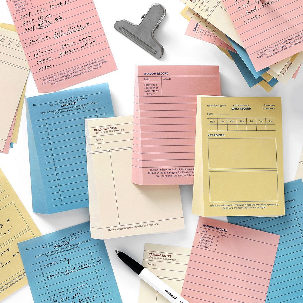 Cdaily|80 Sheets Into Fragments Archive Note Pad Tearable Student Daily ...