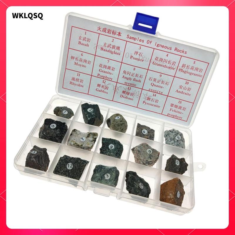 [wklqsq] Igneous Rock Specimen Igneous Real Stone Teaching Aid w/ Box ...
