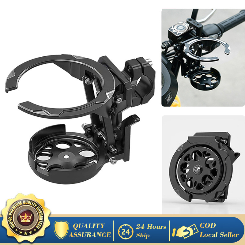 Motorcycle Cup Holder Anti-Vibration Rotatable Foldable CNC Plastic ...