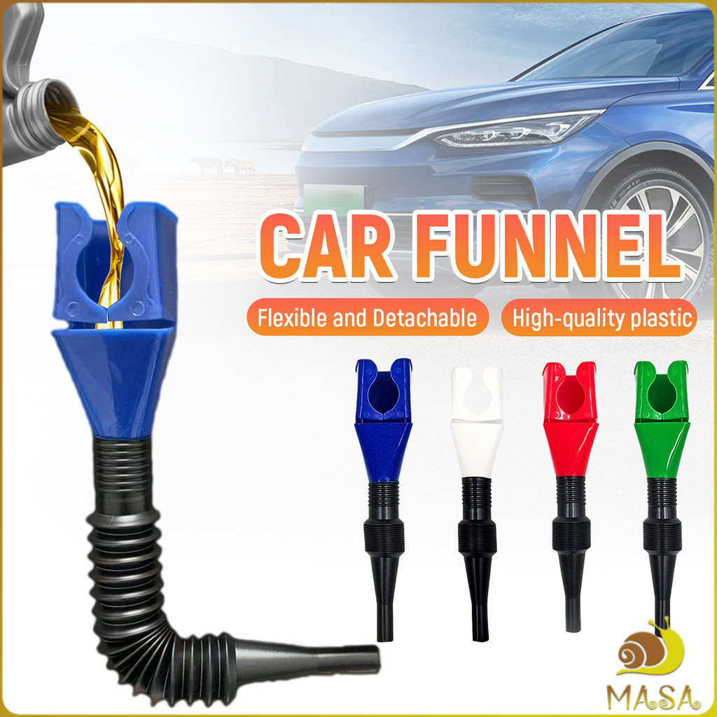 MS Universal Detachable Plastic Funnel Car Motorcycle Refueling Funnel ...