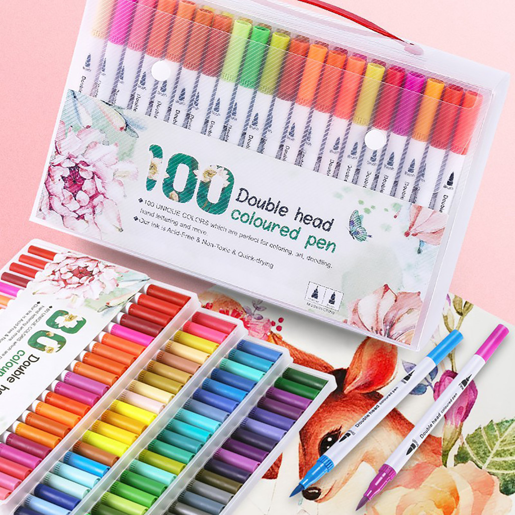12/24/36/48/60Colors Watercolor Brush Pen Colors Marker Pens Drawing ...