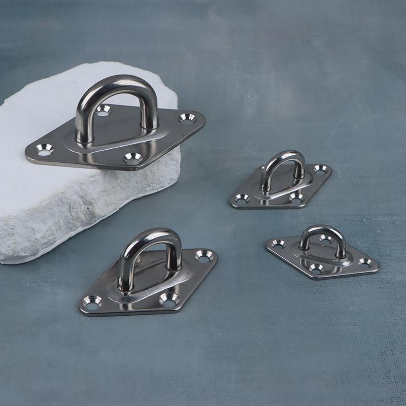 M&C 1pc M5 M6 M8 M10 304Stainless Steel Ceiling Wall Mount Hook Heavy ...