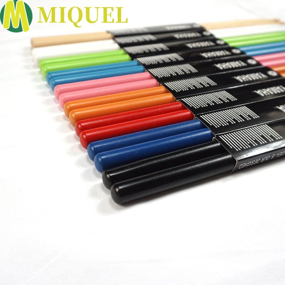 MIQUEL Drum Sticks, 5A/7A Wood Drumsticks, Percussion Accessories Teardrop Head Classic Colorful ...