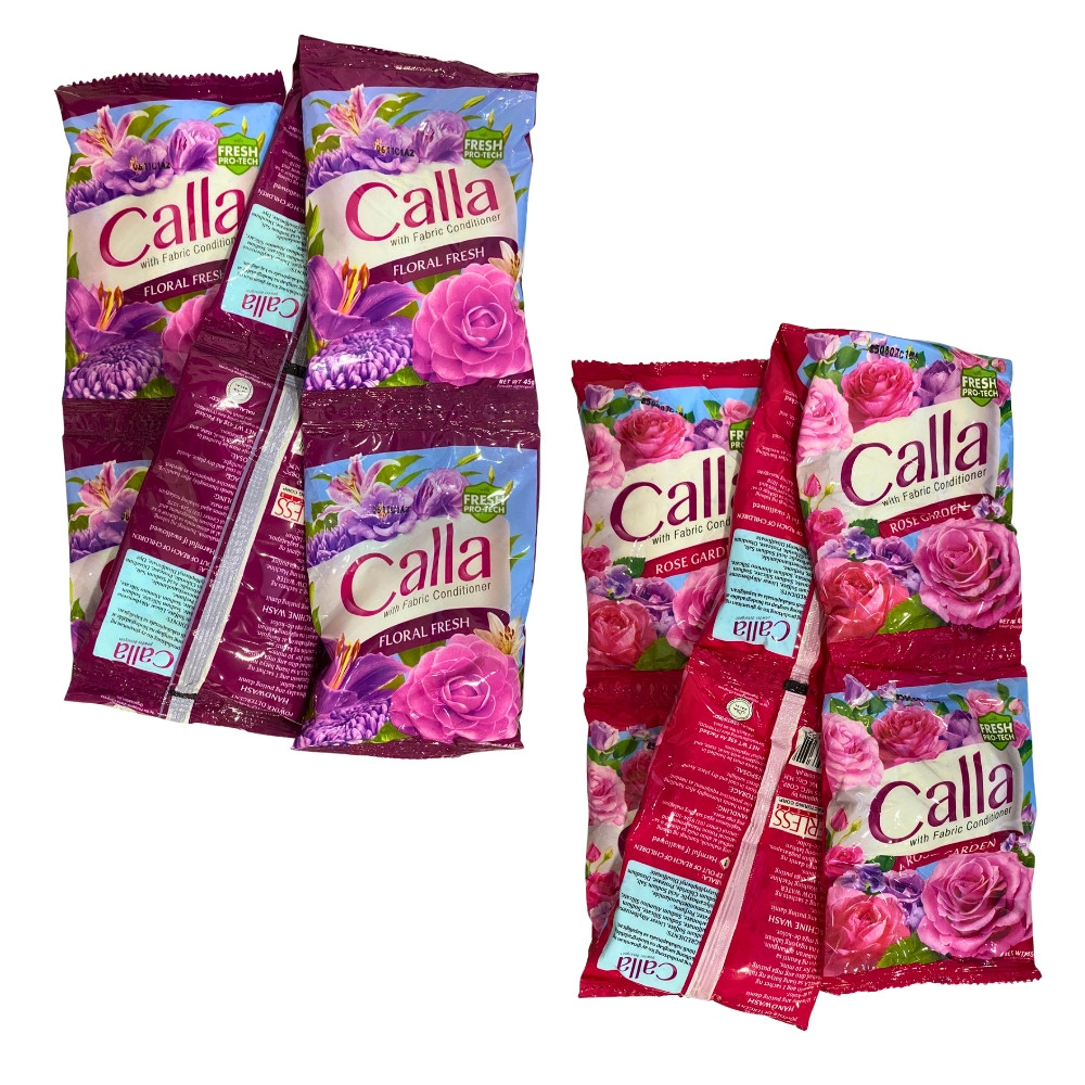 Calla Powder Detergent 45g x 6 – Floral Fresh / Rose Garden with Fabric ...