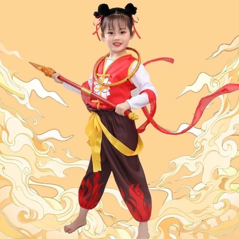 Nezha costume, Halloween style, Nezha, children's performance, anime ...