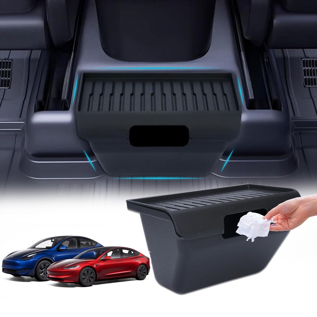 Trash Can for Tesla Model Y 2025-2020 Rear Center Console Organizer for ...
