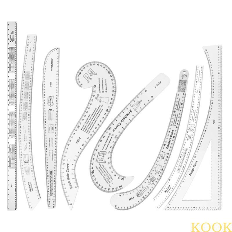 KOOL Acrylic Patchwork Ruler Curve Template Easy to Read Handmade ...