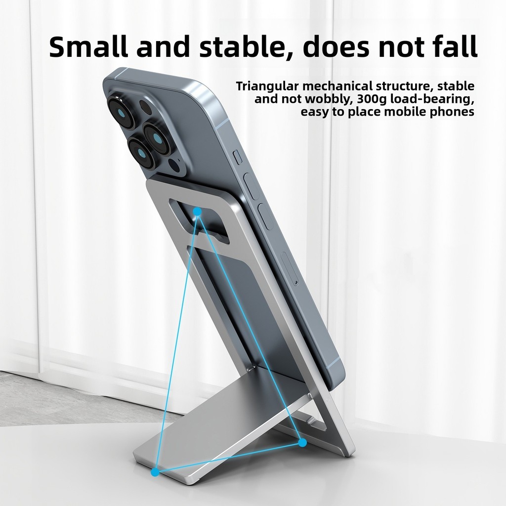Aluminum Alloy Portable Flip Phone Stand Card Holder Portable Stand ...