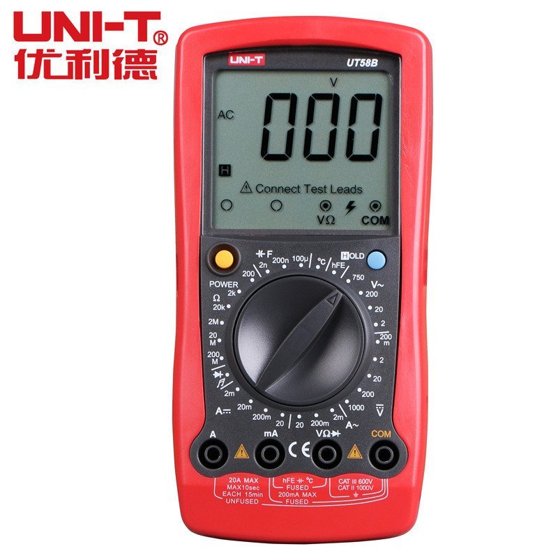 Multimeter UNI-T Handheld Unilide Digital Thermometer UT58B High ...