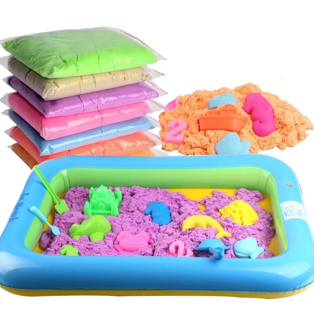 BS Sand Play Set Space Sand Colored Sand Toy For Kids Sand Clay Castle ...