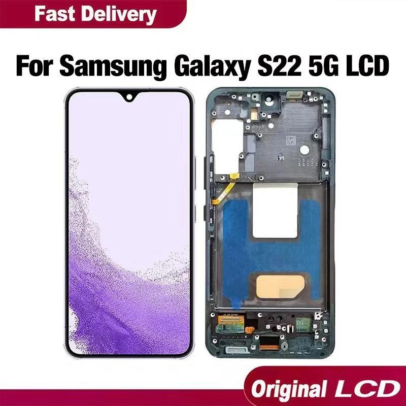 SAMSUNG Galaxy S22 5G S901 LCD Touch Screen Replacement With Frame ...