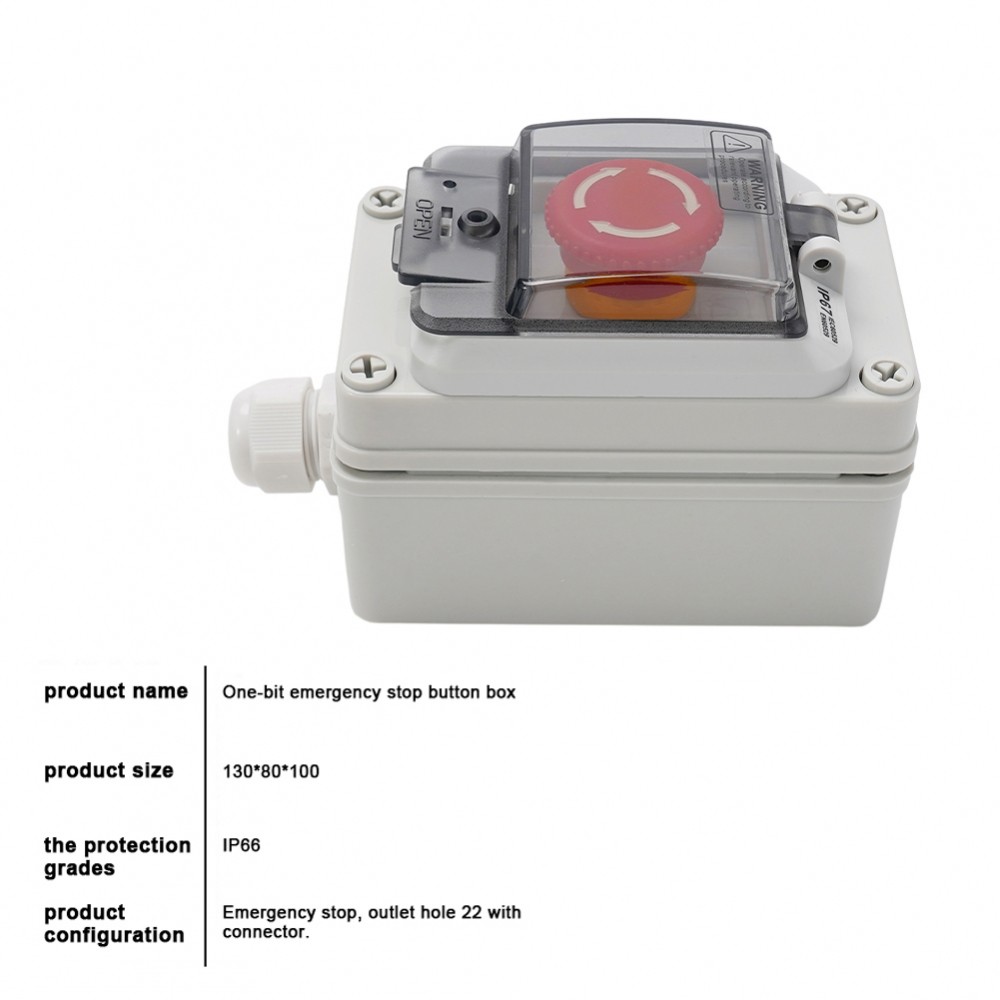 Reliable eStop Box with Self Repeating Knob Suitable for Industrial Use ...