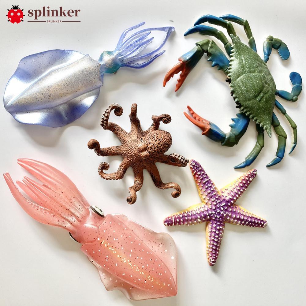 SPLINKER Simulation Octopus Crab Marine Figures Realistic Sea Animal ...