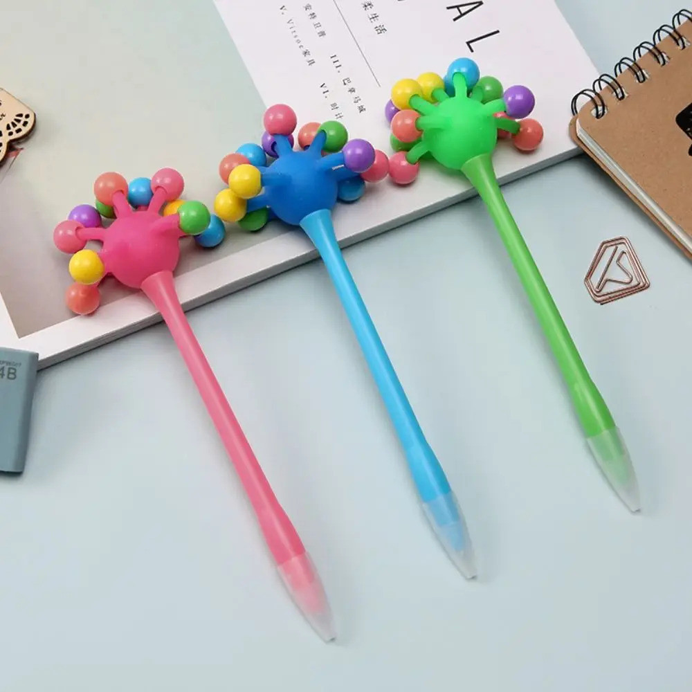 Decompression Small Ball Ballpoint Pen Entertainment Novelty Pen Fidget ...