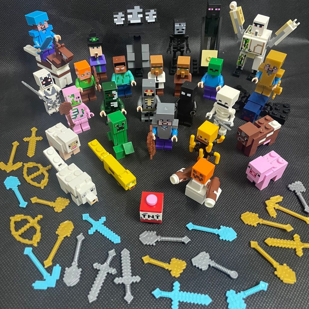 2025 New Product Compatible Lego Minecraft Building Block Minifigure ...