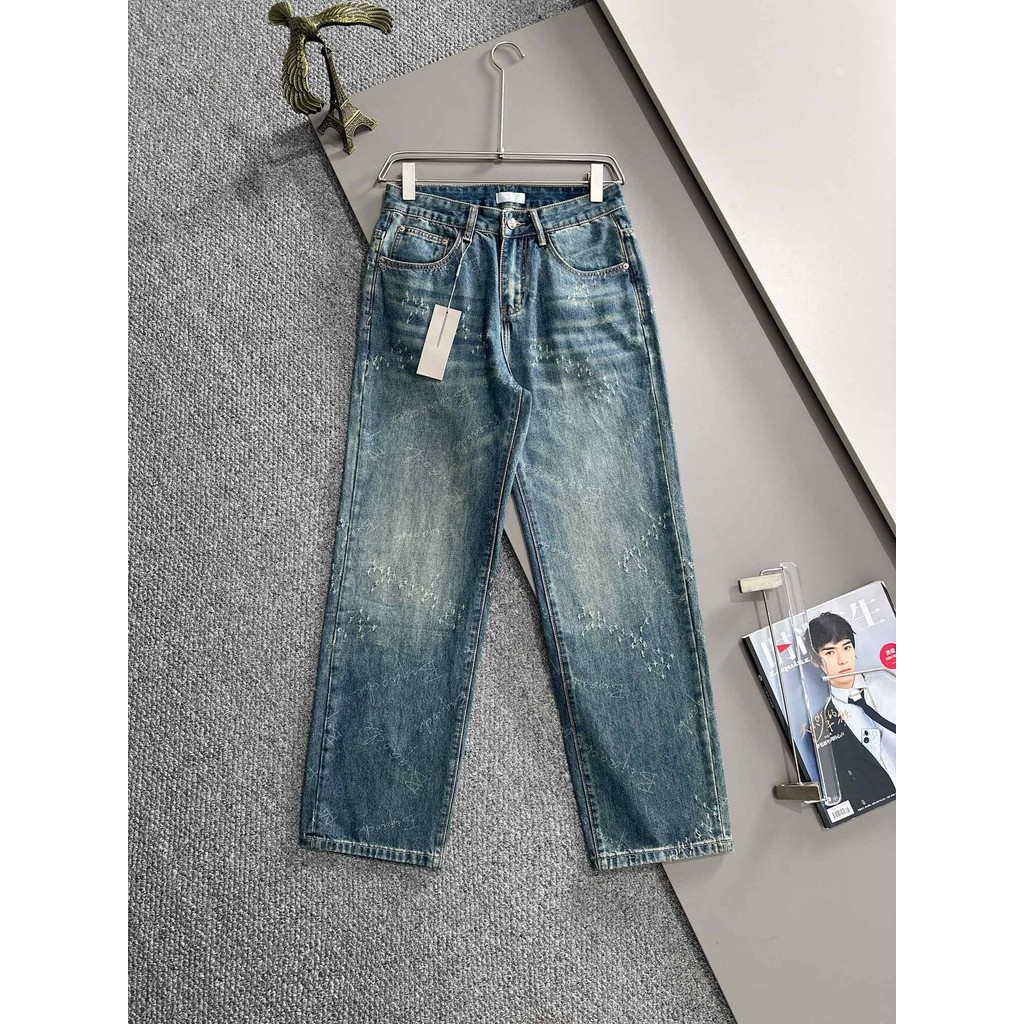 L0E** ⓁⓄⒺⓌⒺ Original Label 1:1 2024Autumn Winter New Distressed Vintage ...