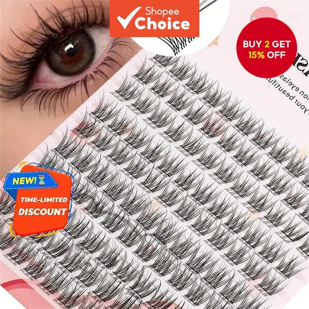 DIY Easy False Eyelashes Kit - Cartoon Style, Thick And Fluffy, C Curl ...