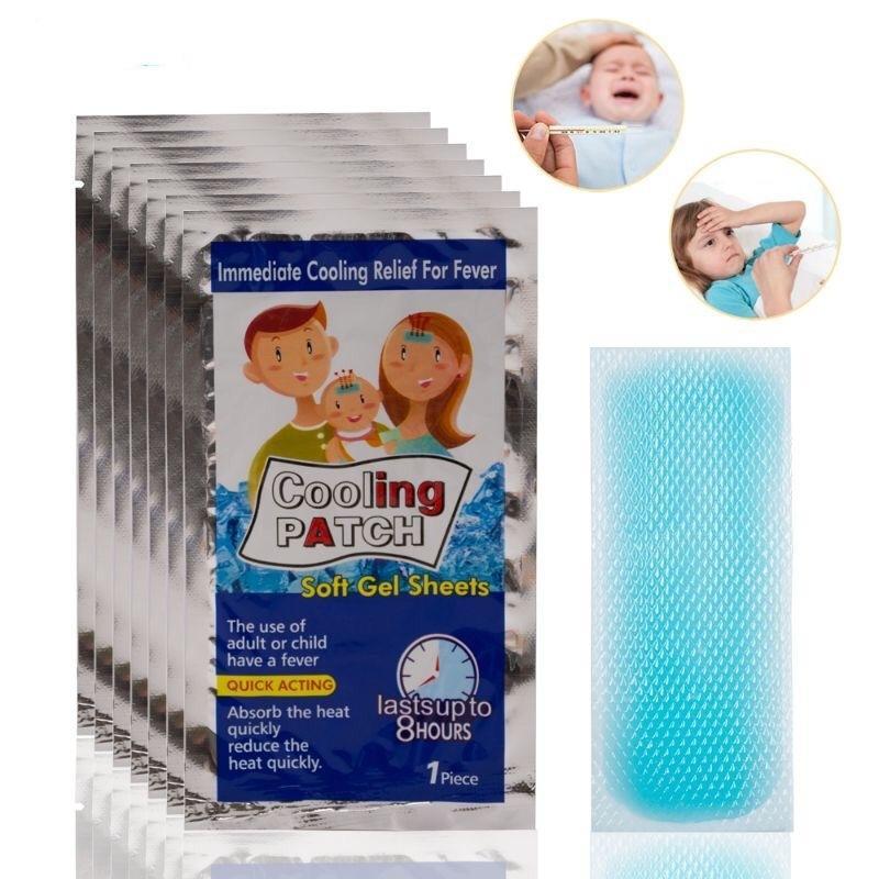 10Pc Baby Cool Fever Cooling Patch Summer Physical Cooling Ice Cool ...