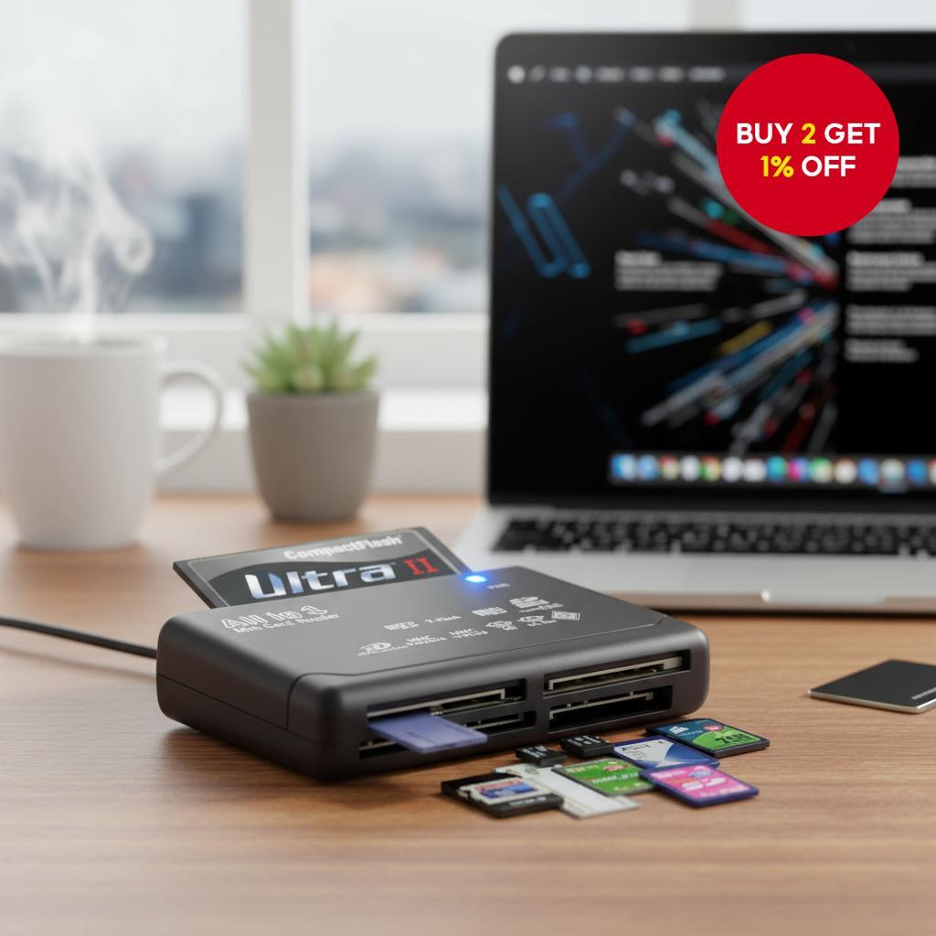 Universal USB Memory Card Reader Mini External All in One for SD SDHC ...