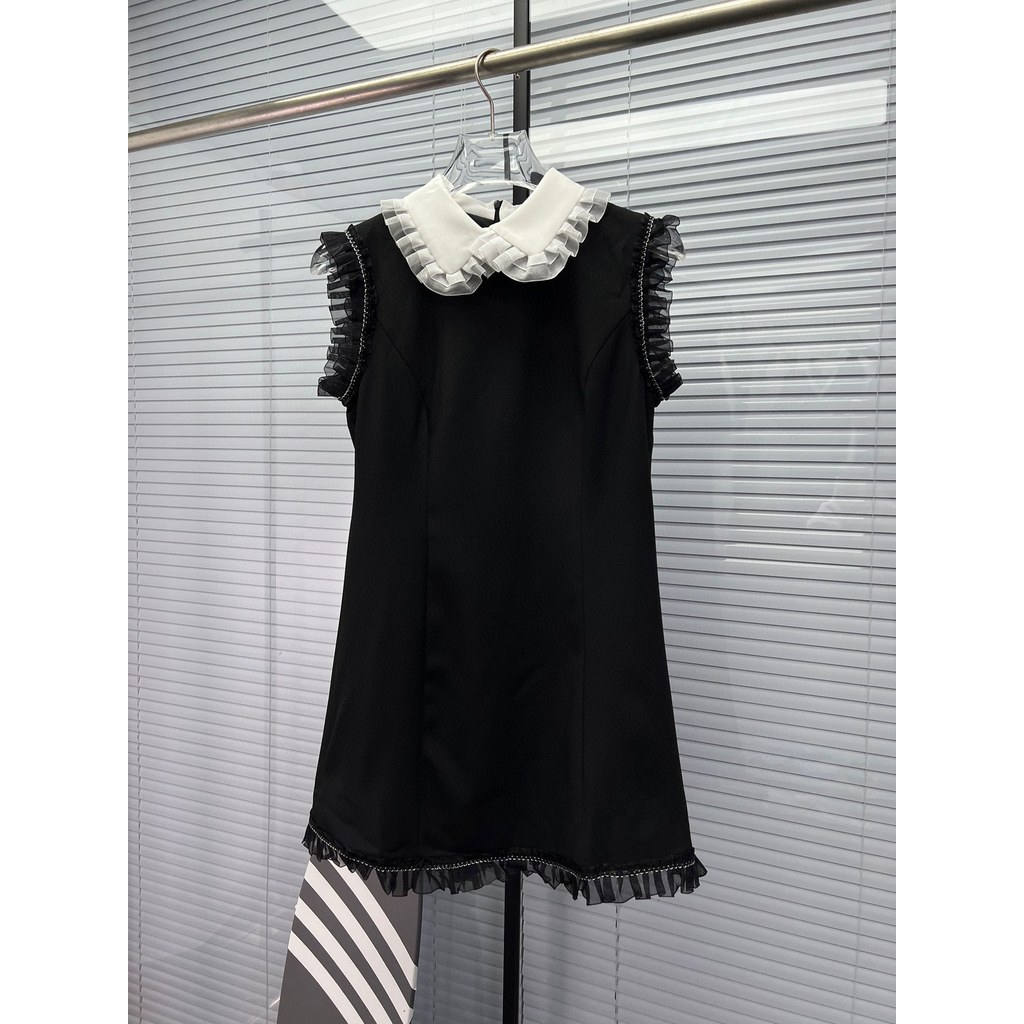 Thom Browne Summer College Style Back Bowknot Ribbon Dress Doll Collar ...