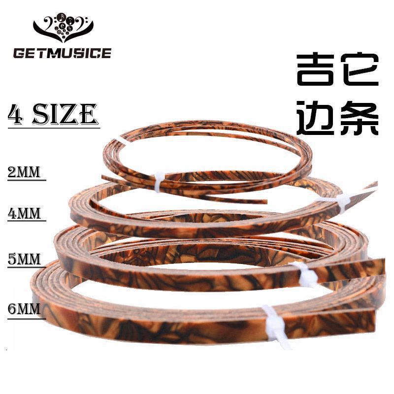 2/4/5/6MM Width Guitar Side Strip Celluloid Material Tiger Pattern ...