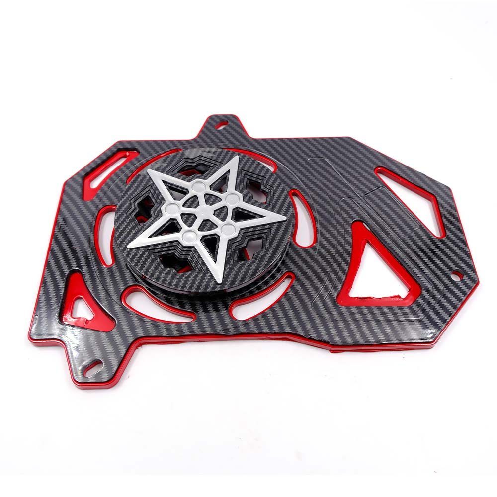 RADIATOR COVER SPINNER STAR - CARBON SERIES [NMAX/AEROX V1 V2/click 160 ...