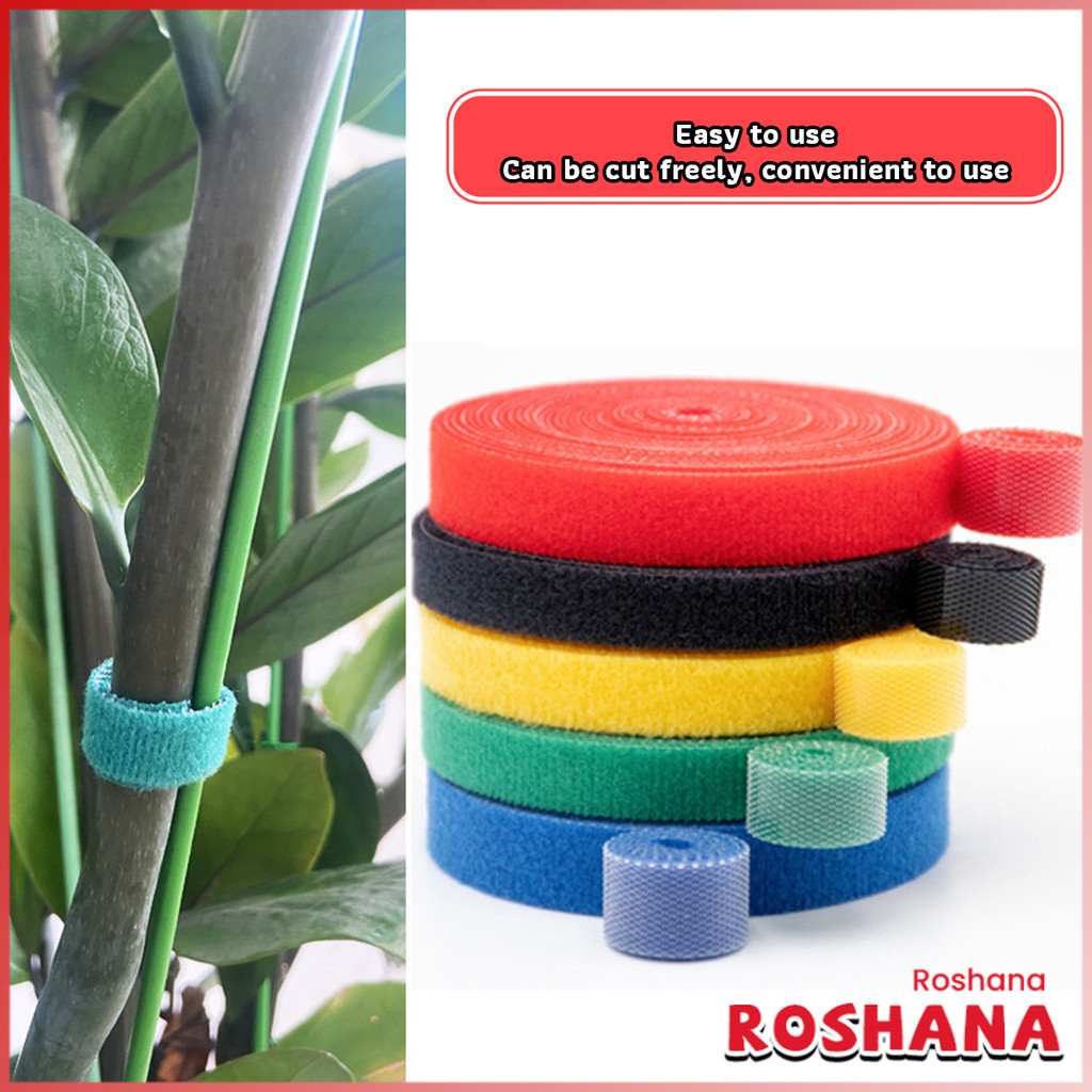 RS 5m Nylon Tape Cable Organizer Tearable Cable Ties Strap Reusable ...