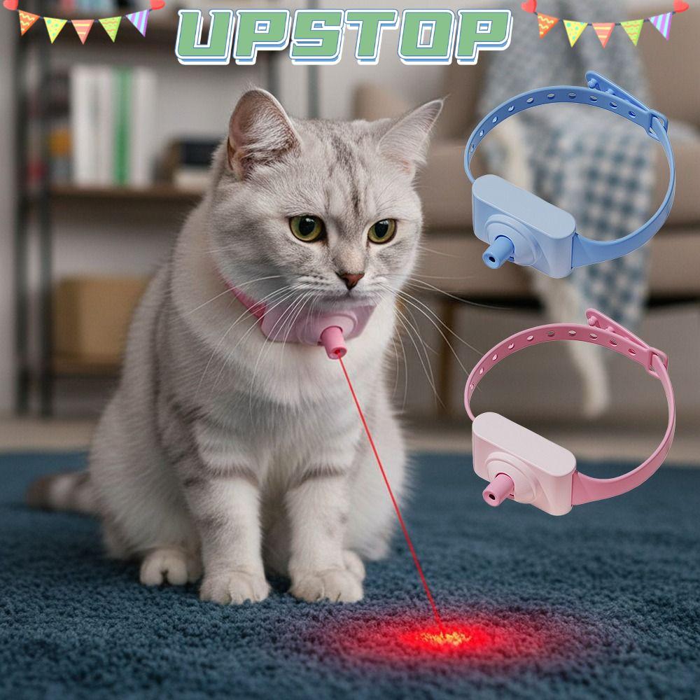 UPSTOPBO Cat Laser Toy, Automatic with LED Light Cat Laser Collar, Cat ...