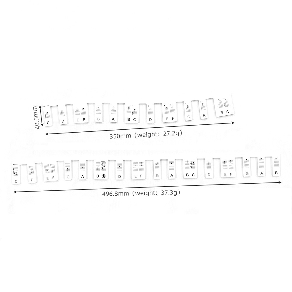 musicalbase-PH fangzi 61-Key Piano Keyboard Music Note Pad Mat Silica ...