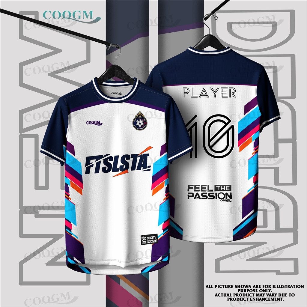 COQGM - Original Football baju Jersey Custom Name baju lelaki Large ...