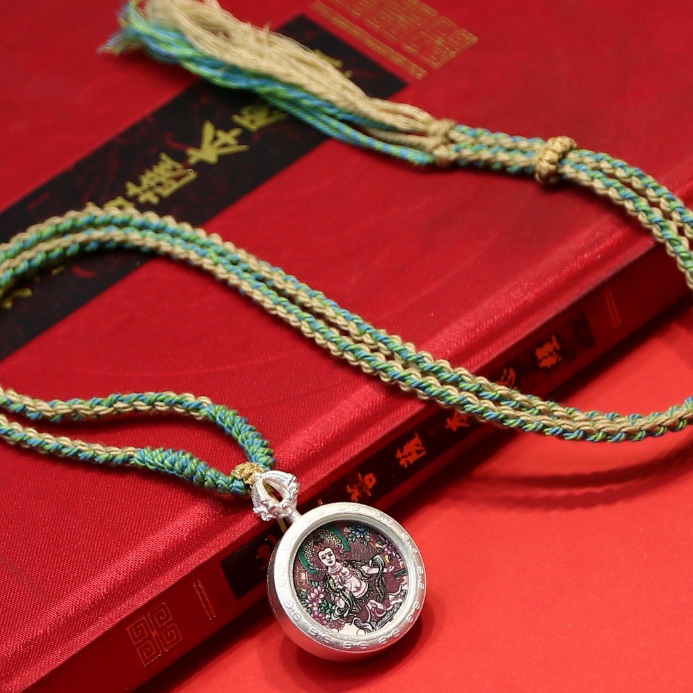 X x Silver Titanium Steel Tibetan Thangka Gawu Box Eight Patronus ...