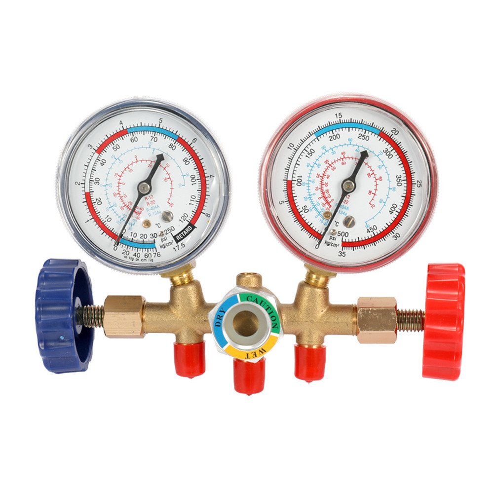 Refrigerant Manifold Gauge Set 3 Way Air Condition Refrigeration Set ...