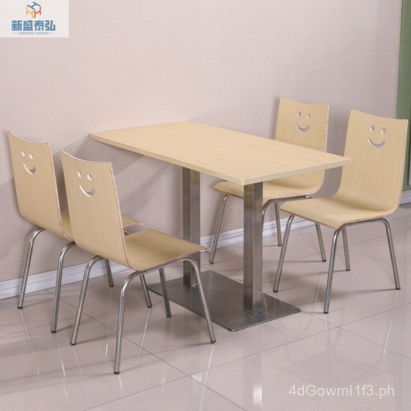 Snack Shop Fast Food Dining Table and Chairs KFC Dining Table and ...