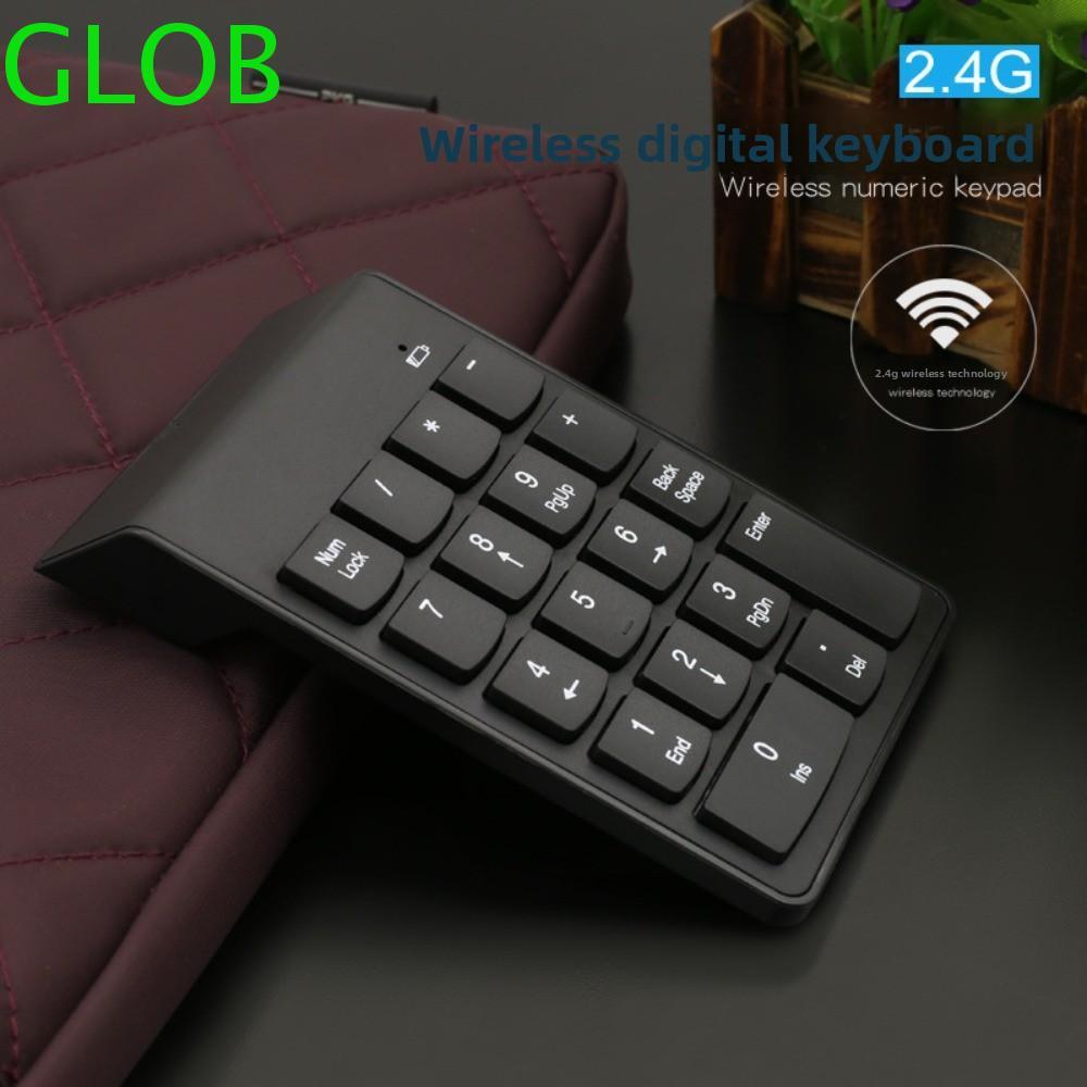 GLOB Mini Digital Keypad, 18 Keys Slim Design Wireless Keyboard ...