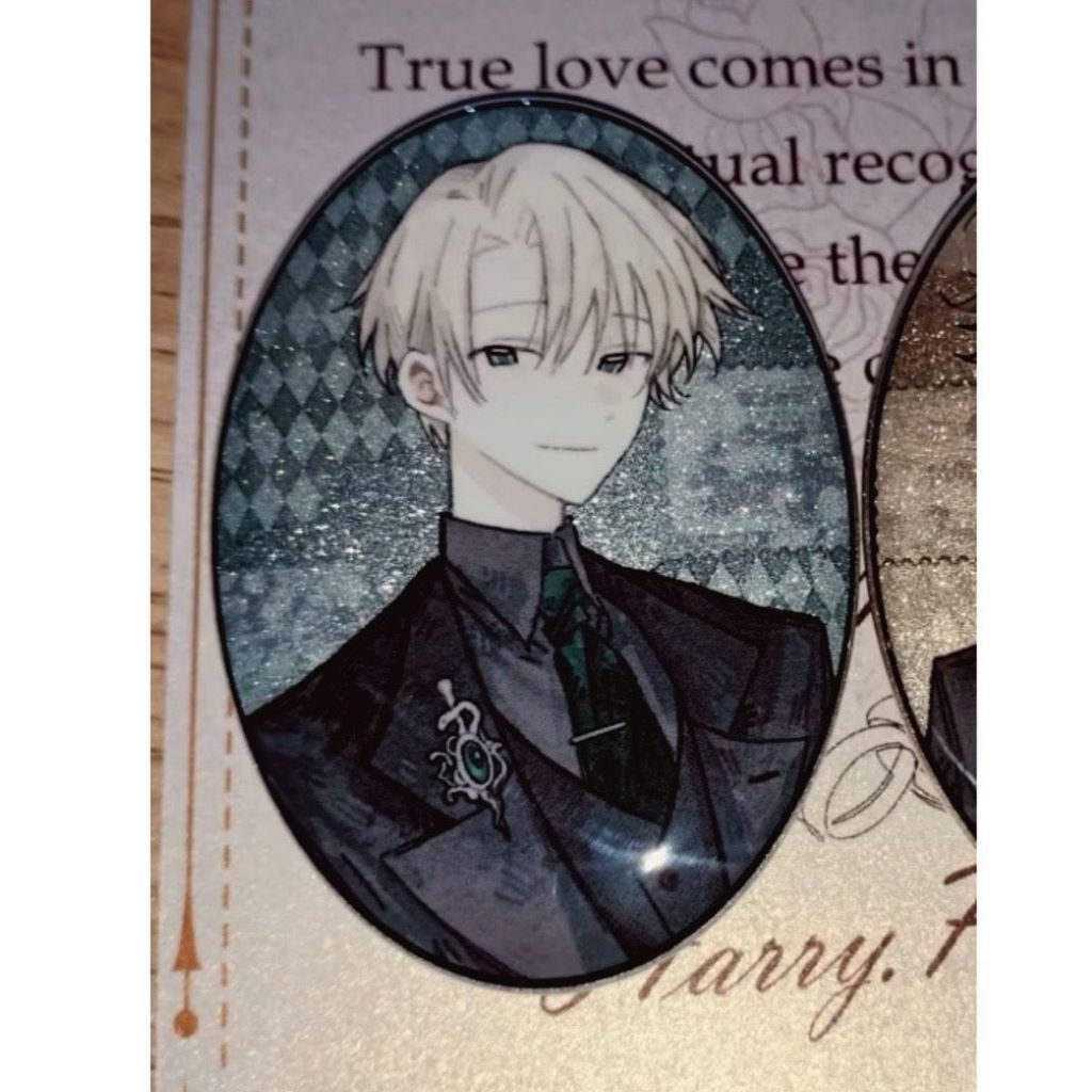 Harry Potter Drarry Fanmade 6.3×9.3cm Oval Enamel Pin Badge Collectible ...