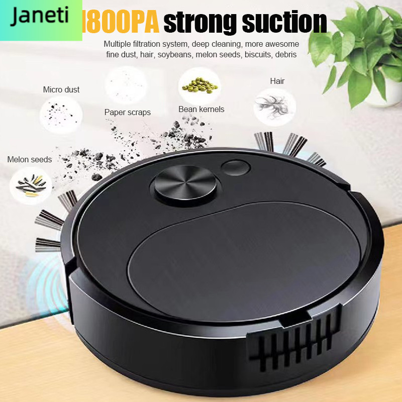 【Janeti.PH】Intelligent Sweeping Robot 3-in-1 Cleaning Machine Mini ...