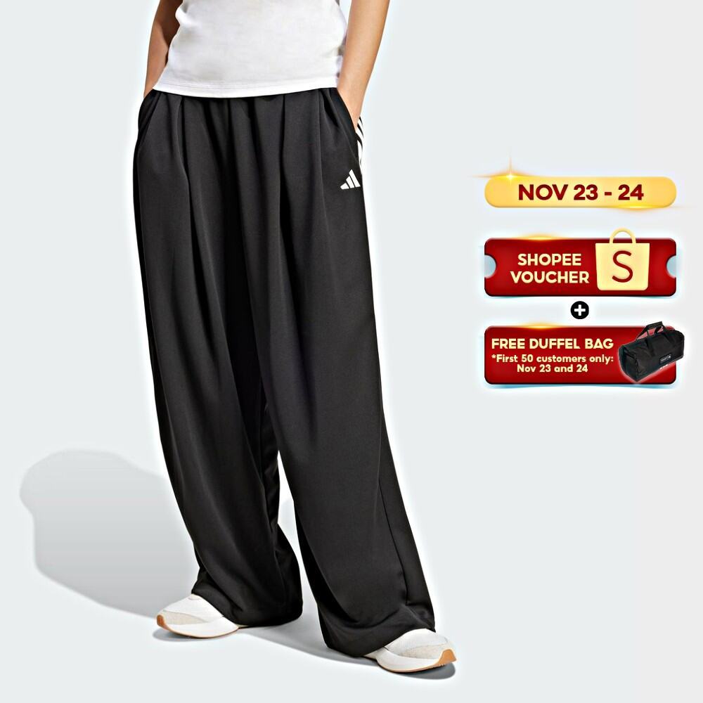 adidas Lifestyle Tiro 3-Stripes Pleated Pants Women Black JL7646 ...