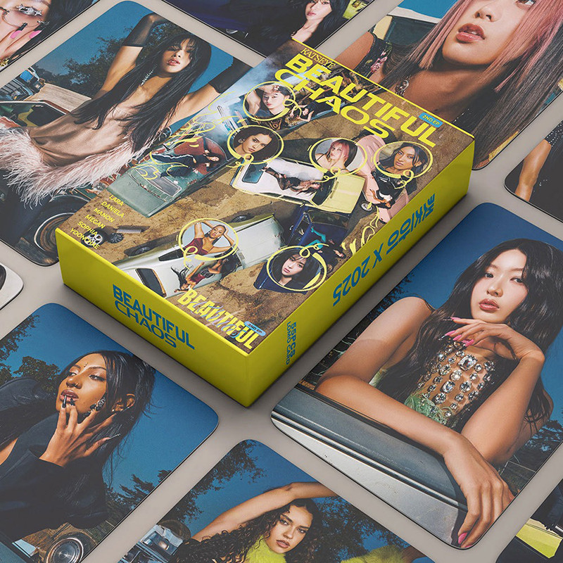 55pcs/box KATSEYE Photocards BEAUTIFUL CHAOS Album KPOP LOMO Card ...