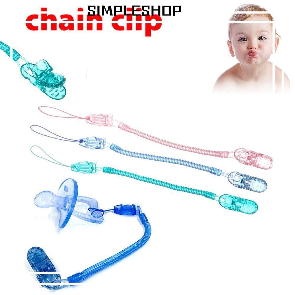 SIMPLESHOP Pacifier Chain DIY Dummy Clips Soother Infant Nipple Strap | Shopee Philippines
