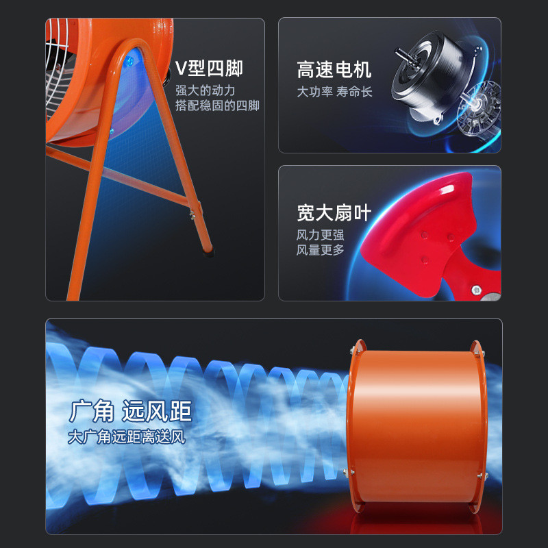 Industrial Fan Axial Flow Fan Industrial Fan Post Pipe Type Powerful ...