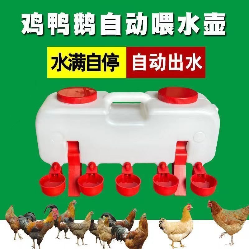 Automatic Water Feeder Bucket for Chickens, Ducks, Geese, Chicks, Large ...